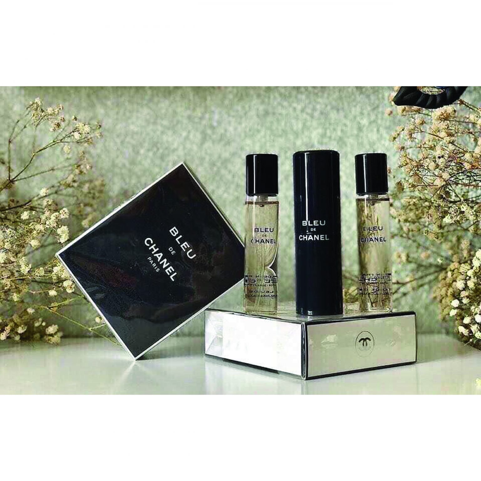 GIFT SET CHANEL - BLEU DE CHANEL TWIST AND SPRAY EDT - TARA Perfurme ...